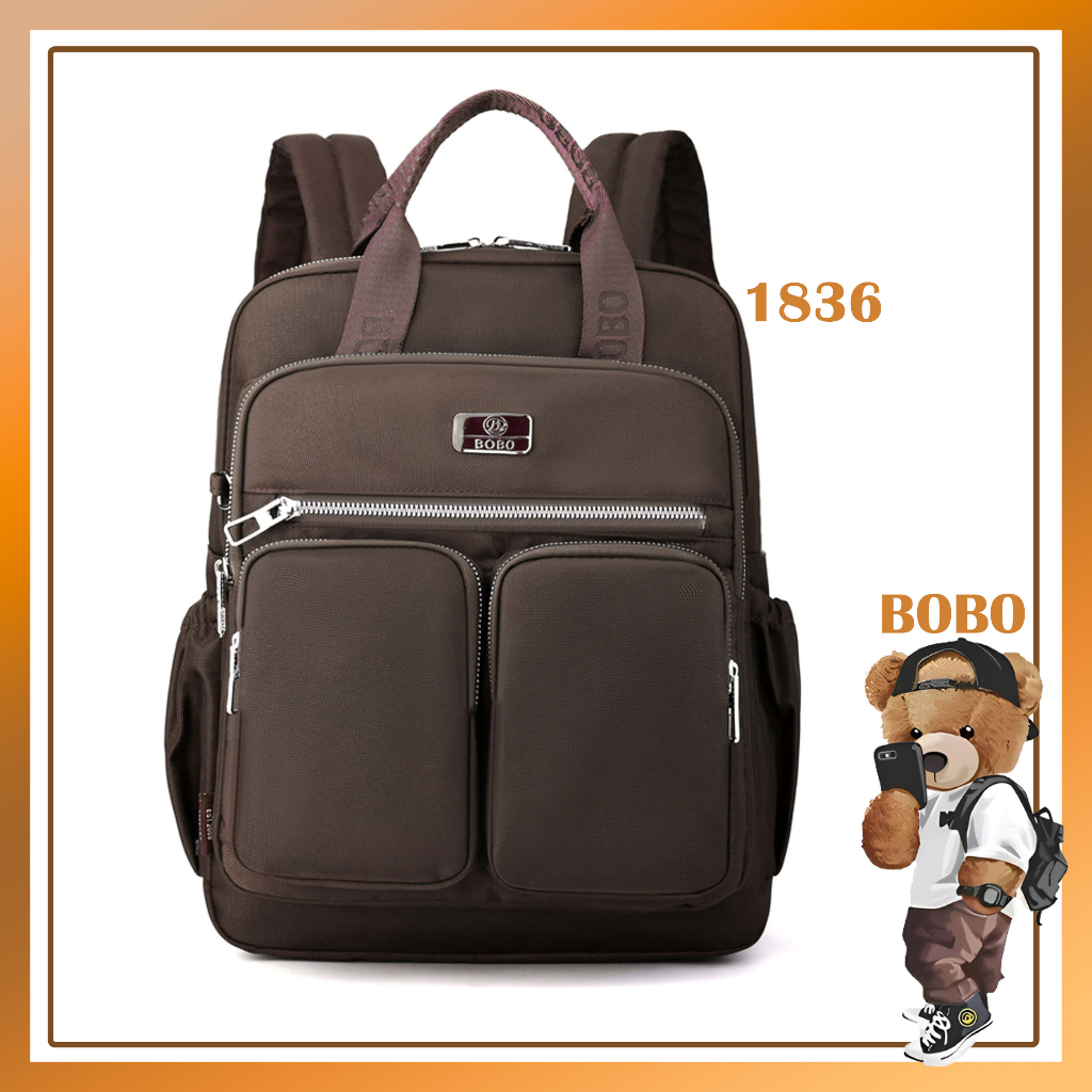 Jual BOBO 1836 Ransel laptop 15 inci tas wanita Waterproof tas nilon ...
