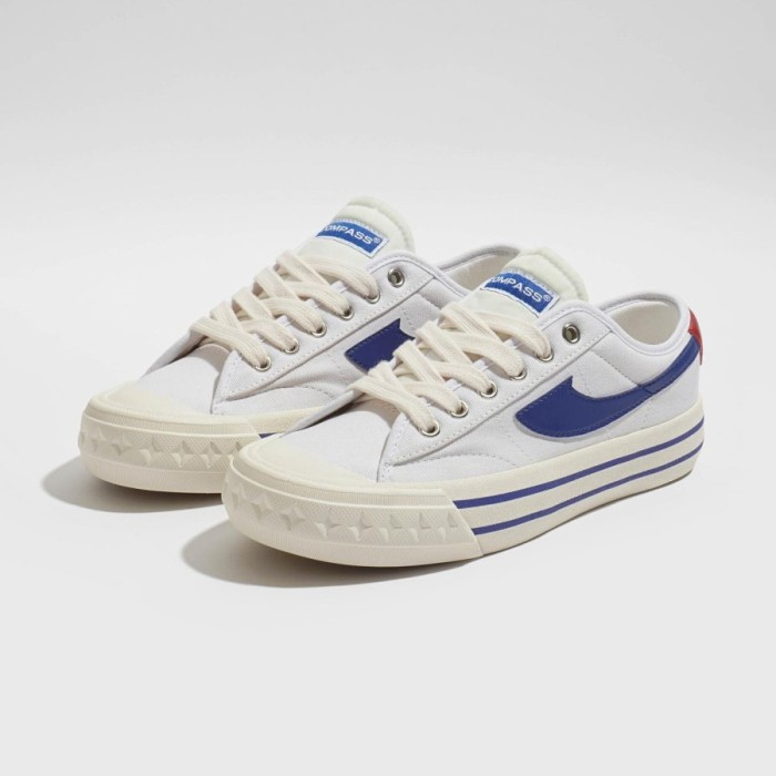 Jual compass retrograde low white blue sepatu pria original | Shopee ...