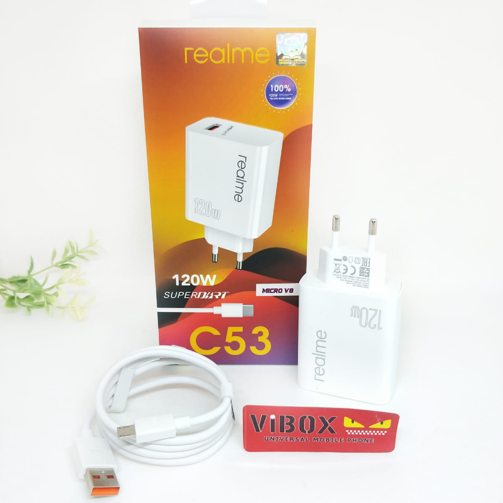 Jual Charger me C53 5G 120W Support FastCharging super Vooc kompatible ...