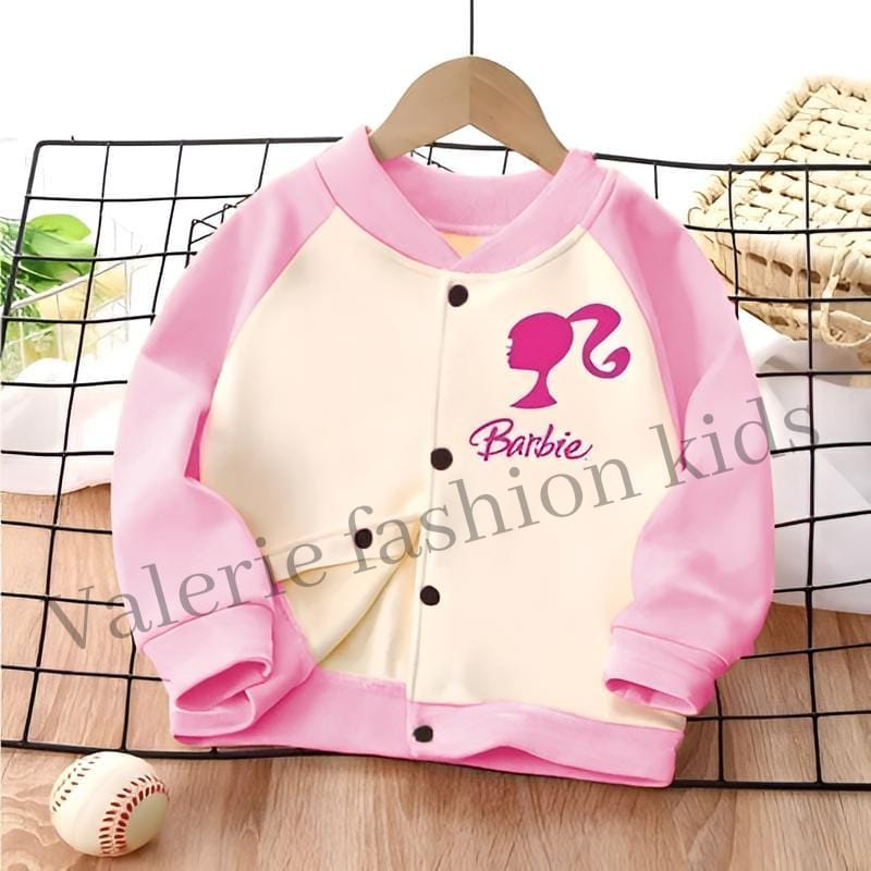 Jual Jacket Varsity barbie usia 1-6 tahun-jacket balita barbie-jacket ...