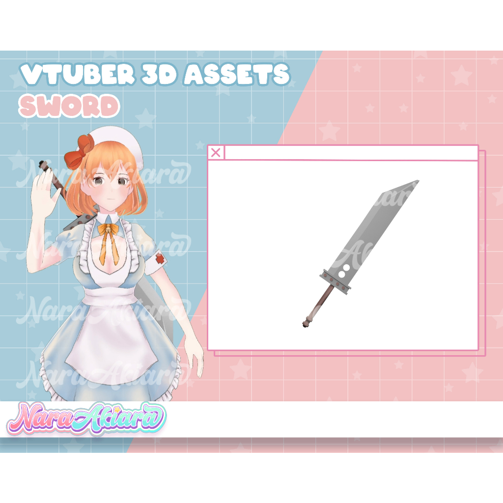 Jual Koleksi Pedang Fantasi untuk Karakter 3D Vtuber, Pedang Realistik ...