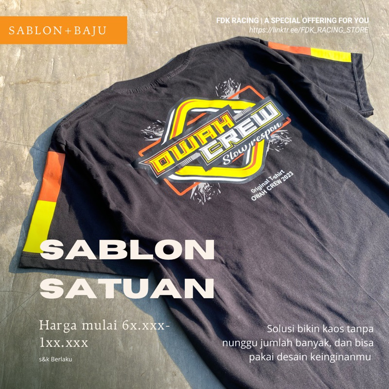 Jual KAOS CUSTOM SATUAN | KAOS RACING CUSTOM | SABLON KAOS CUSTOM ...