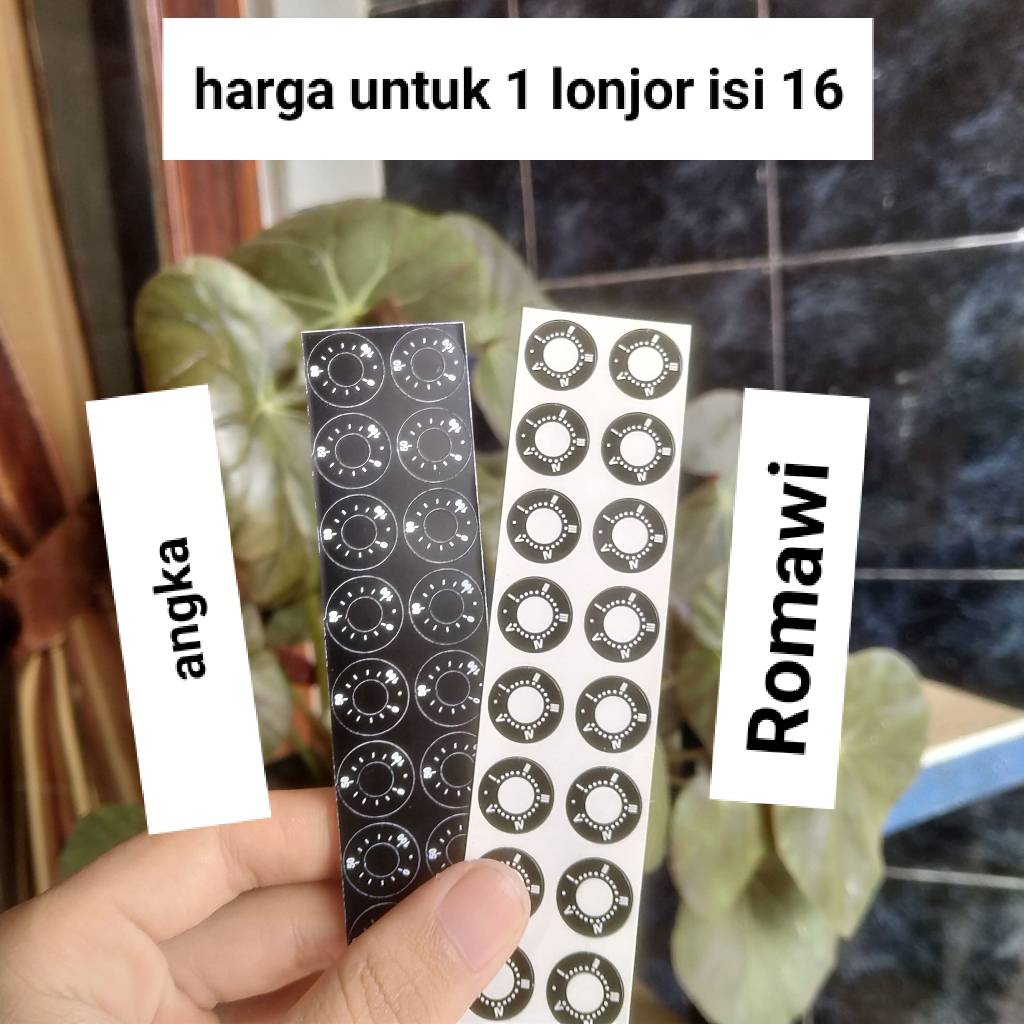Jual stiker potensio angka | Shopee Indonesia