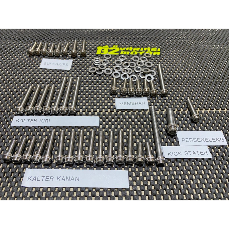 Jual BAUT MESIN NINJA R RR SS BAUT STAINLESS NINJA R RR SS | Shopee Indonesia