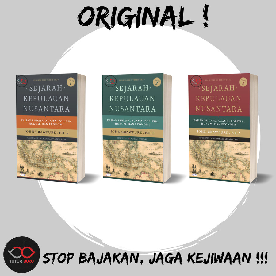 Jual Paket Buku Sejarah Kepulauan Nusantara - John Crawfurd | Shopee ...