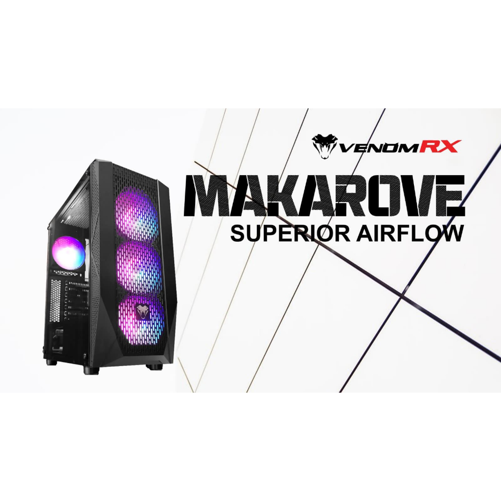 Jual VenomRX MAKAROVE Case Casing PC Komputer Gaming Venom RX | Shopee ...