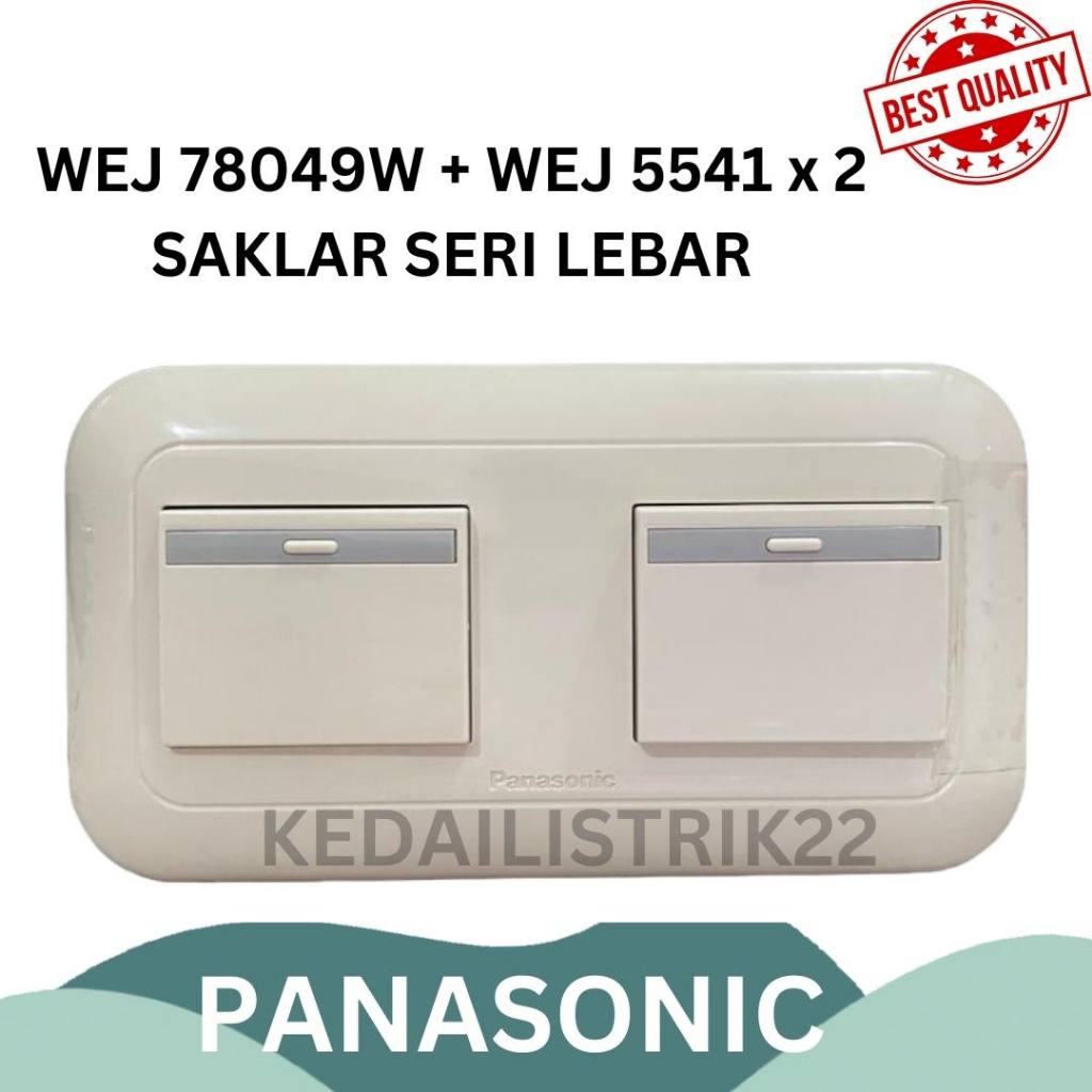 Jual SAKLAR STOP KONTAK WIDE SERIES 2 GANG PANASONIC WEJ WEJP | Shopee ...