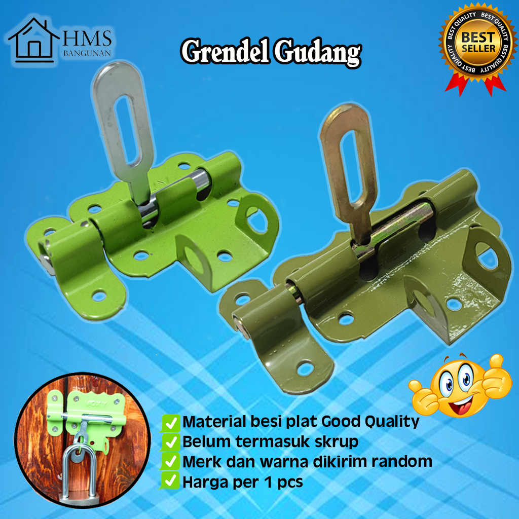 Jual GRENDEL GUDANG / GRENDEL PINTU / SLOT PINTU / GEMBOK SLOT PENGAMAN ...