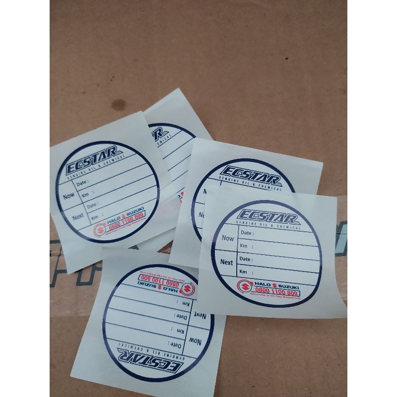Jual Stiker ganti oli stiker Oli | Shopee Indonesia