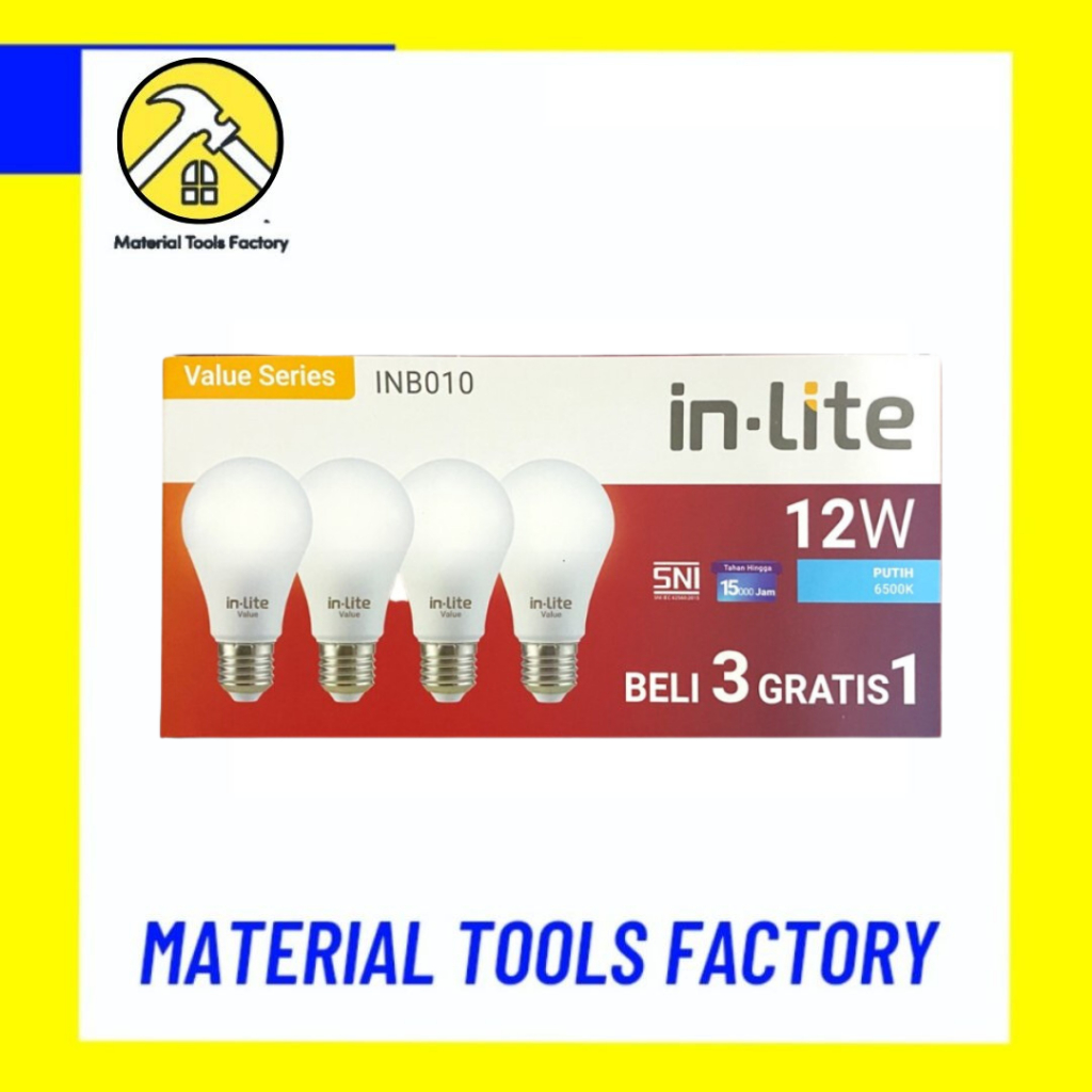 Jual INLITE INB010 VALUE SERIES LED BULB 5W 7W 9W 12W 15W 18W PAKET MURAH - LAMPU LED INLITE ...