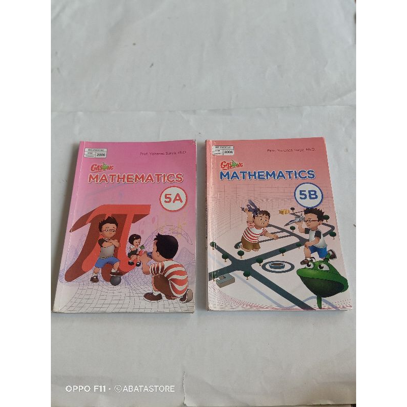 Jual BUKU GASING MATHEMATICS SD 5A 5B EDISI BILINGUAL KTSP PROF YOHANES ...