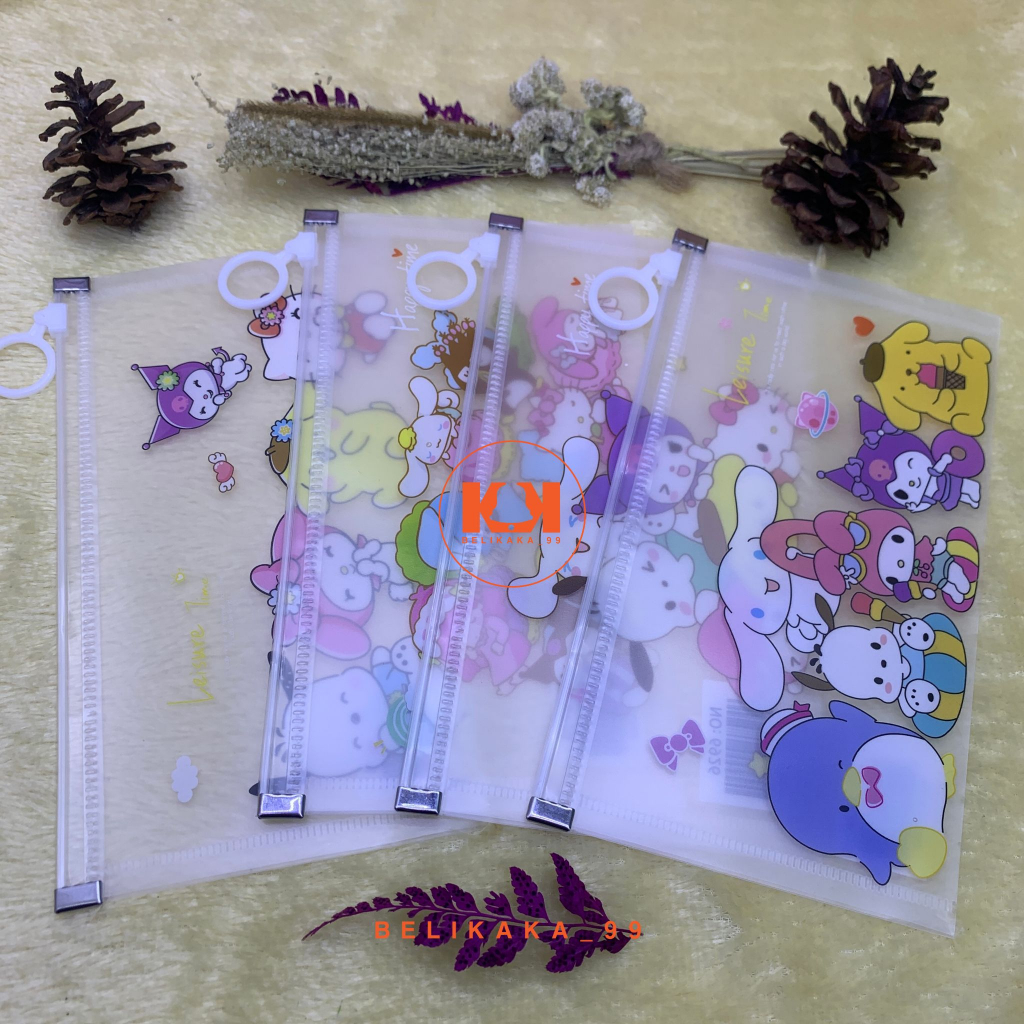 Jual POUCH ZIPLOCK MIKA TEBAL MOTIF SANRIO MULTIFUNGSI SERBAGUNA ...