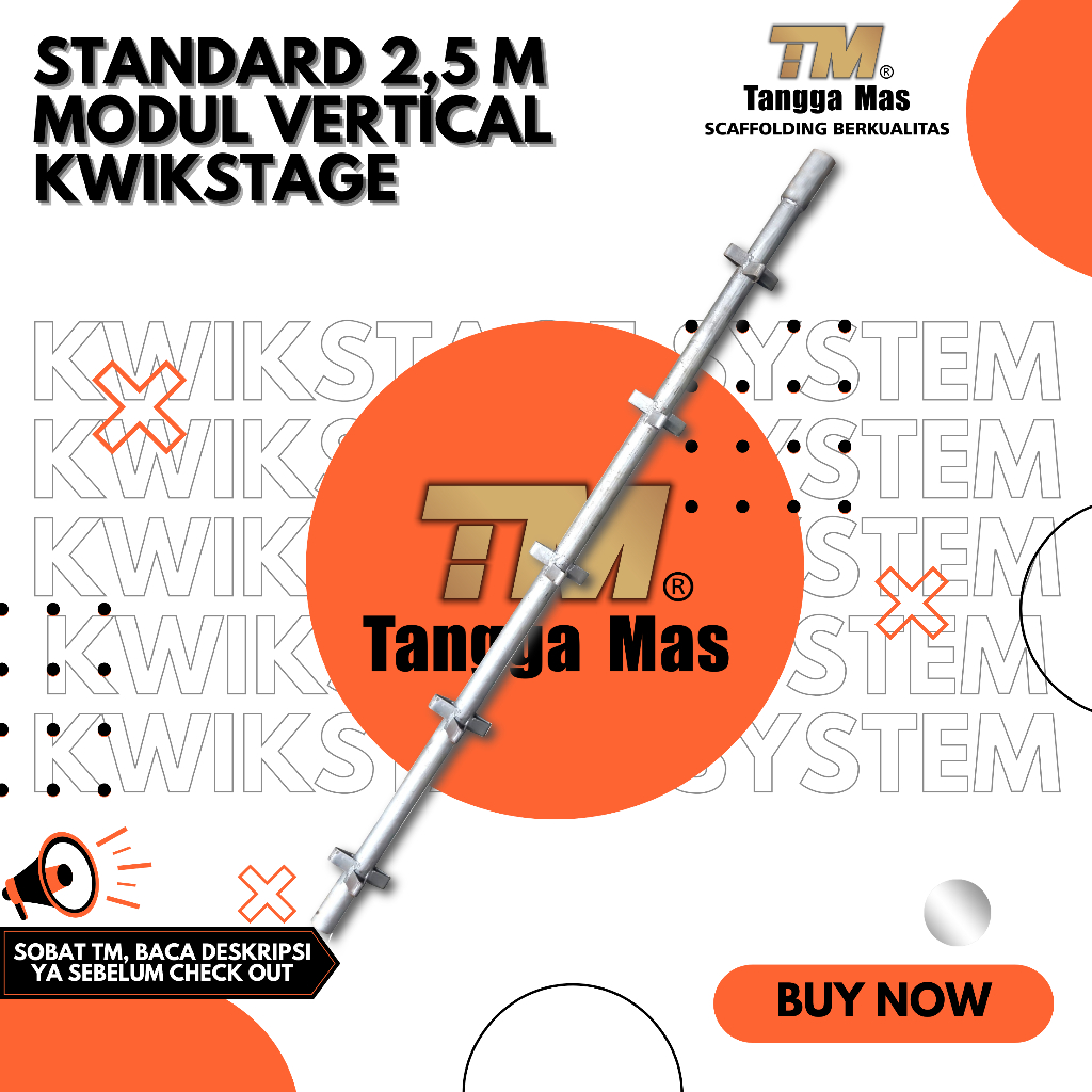 Jual KWIKSTAGE VERTICAL / STANDARD SCAFFOLDING JENIS PCH / KWIKSTAGE SYSTEM | Shopee Indonesia