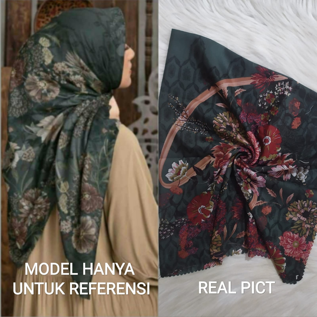 Jual Hijab Segiempat Motif Scraf / Jilbab Segi Empat Motif Denaay ...