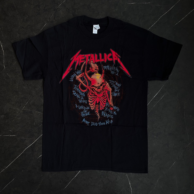 Jual Tshirt Band Pria Wanita Metallica - Skull Screaming Red 72 Seasons ...