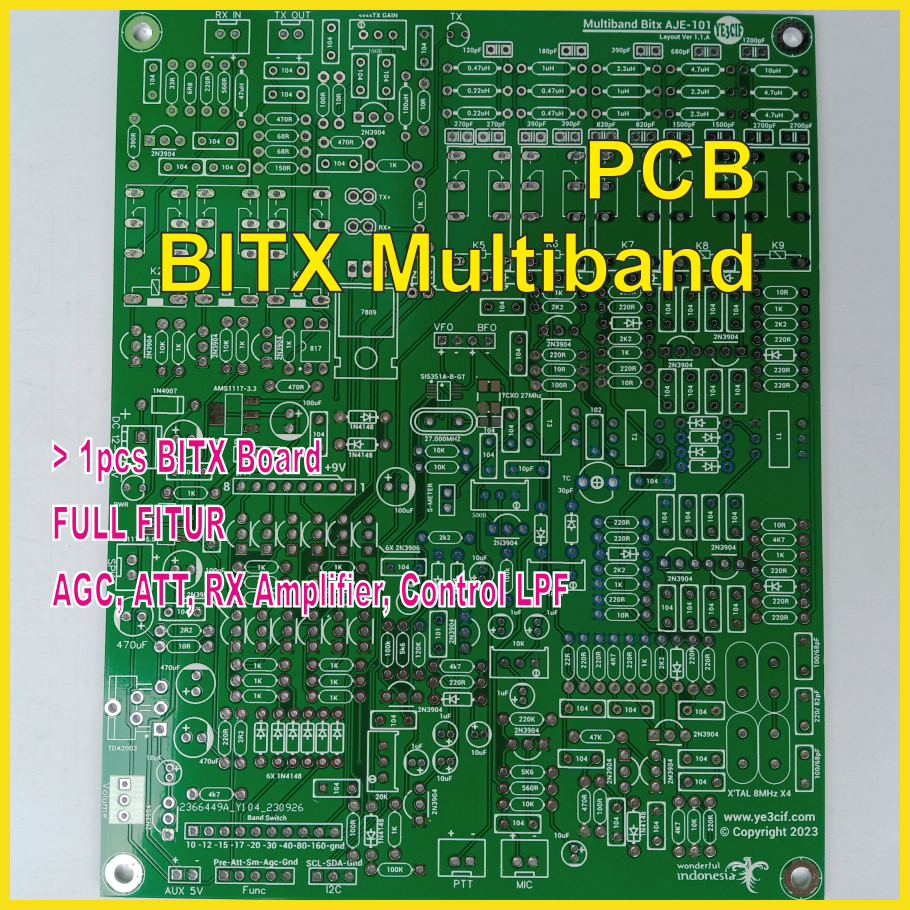 Jual Pcb Bitx Ssb Transceiver Exciter 160-10meter band | Shopee Indonesia