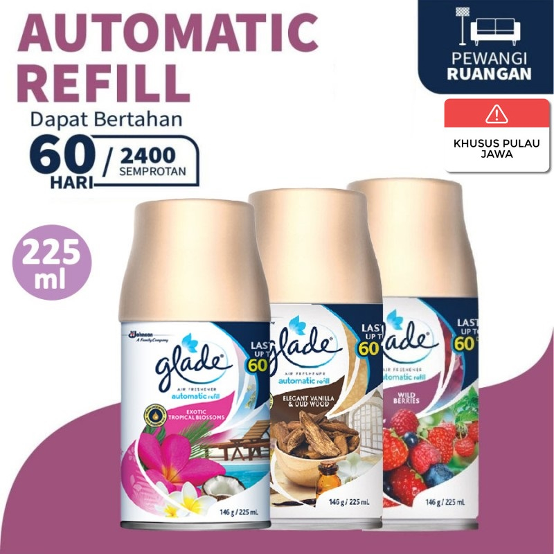 Jual Glade Air Freshener Automatic Refill 225ml - Pengharum Ruangan | Shopee Indonesia
