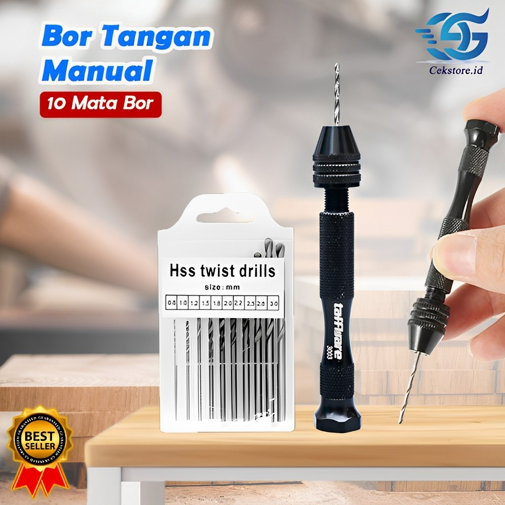 Jual Bor Tangan Manual Portable Bor Tangan Kecil Mini Twist Drills HSS ...