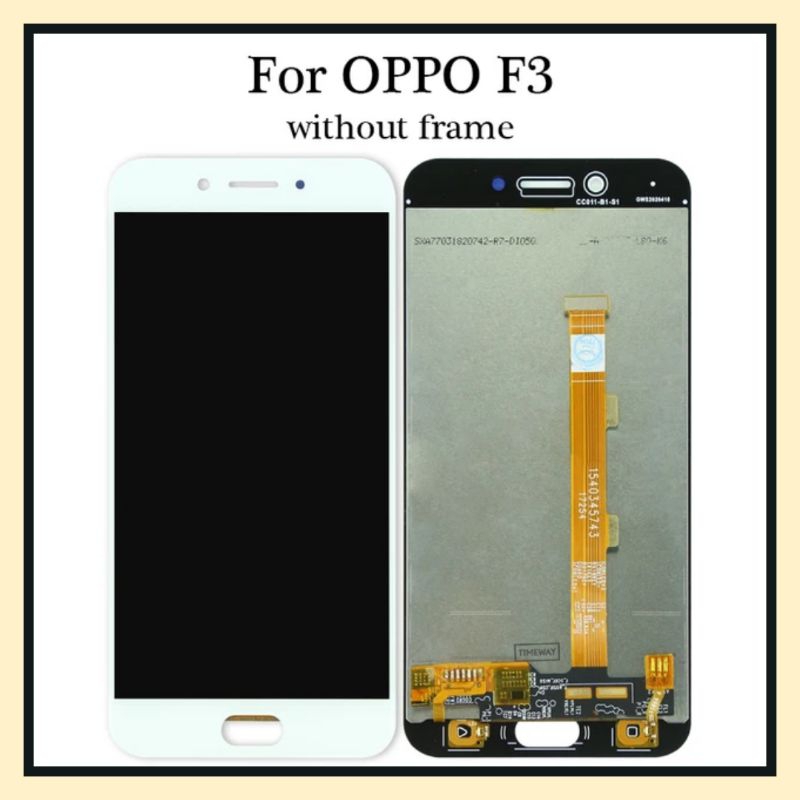 Jual LCD OPPO F3 CPH1609 FULLSET TOUCHSCREEN ORIGINAL KUALITAS TERBAIK ...