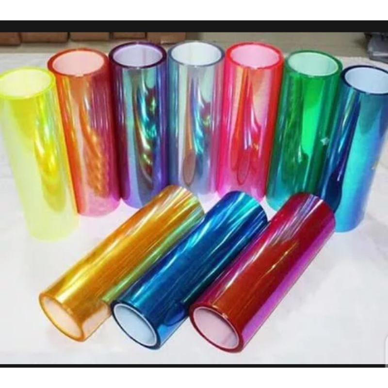 Jual Stiker headlm rainbow pelangi, skotlet lampu, skotlet pelangi ...