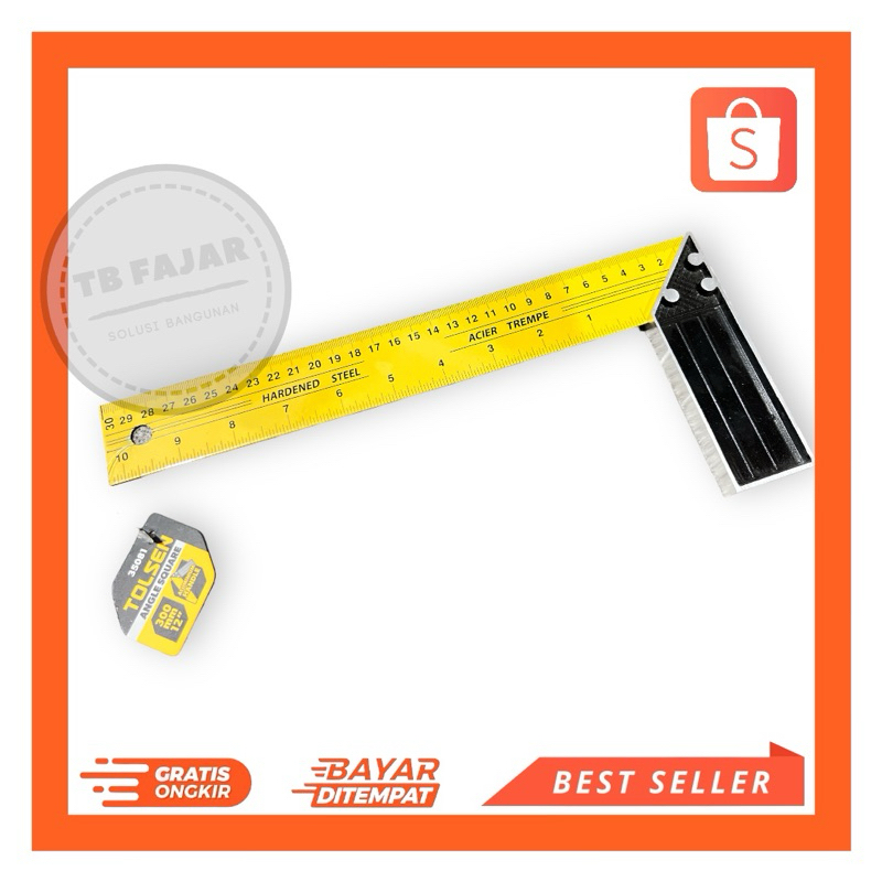 Jual Penggaris Siku Tukang TOLSEN | Shopee Indonesia