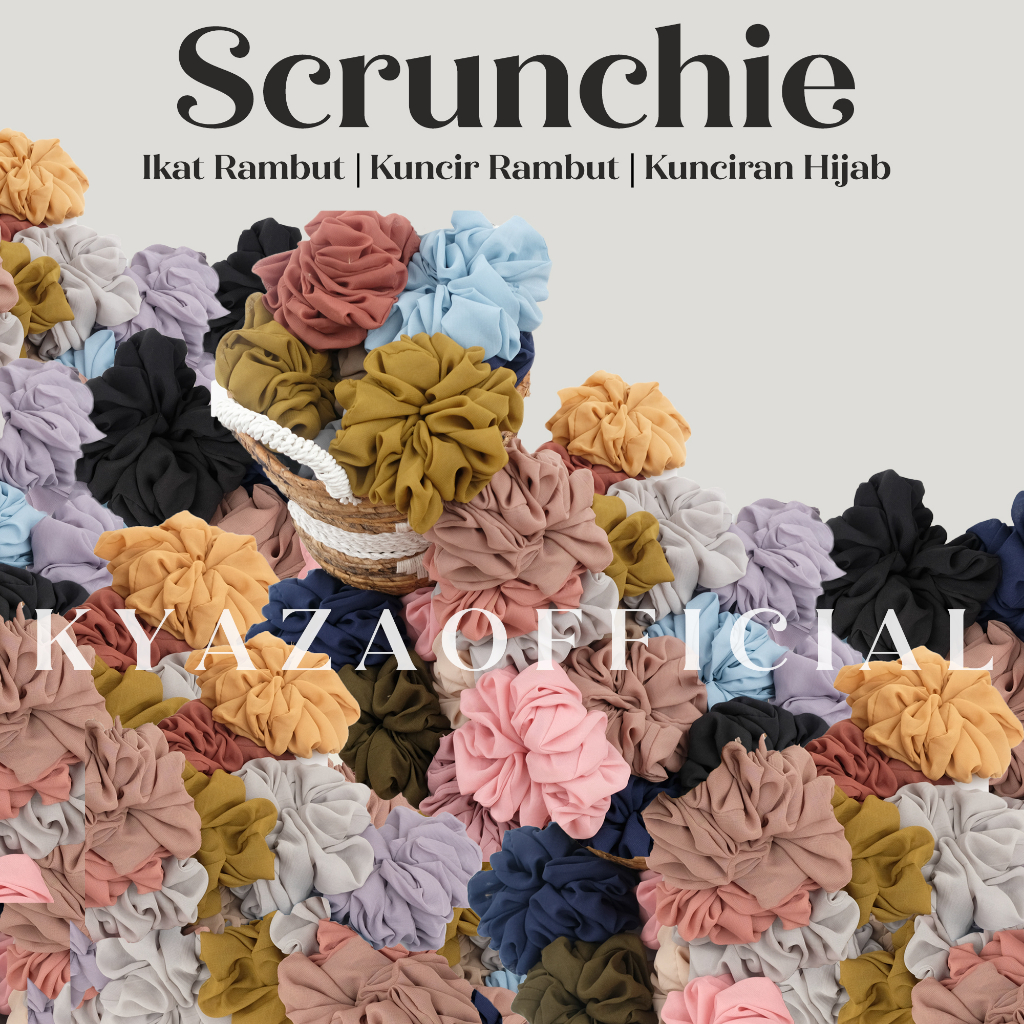 Jual Scrunchie / Ikat Rambut / Kuncir Rambut Jumbo / Kunciran Hijab ...