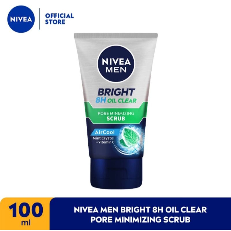 Jual Nivea Men Facial Wash Scrub 100ml (Besar) | Shopee Indonesia