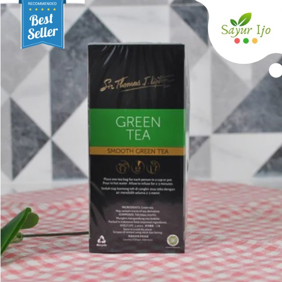 Jual TEH LIPTON Green Tea 25's Sir Thomas J Premium Tea Teh Hijau Selection | Shopee Indonesia