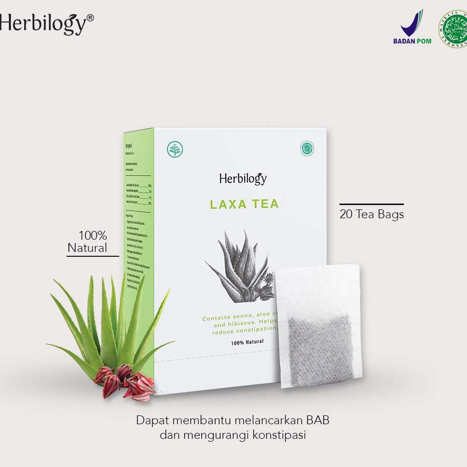Jual HERBILOGY LAXA TEA 20 PCS/BOX BPOM UNTUK MENURUNKAN BERAT BADAN ...