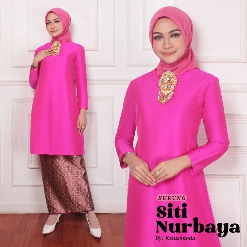 Jual KEBAYA KURUNG TAFETA /BAJU KURUNG MODERN/BAJU KURUNG MELAYU/BAJU KURUNG SONGKET | Shopee ...