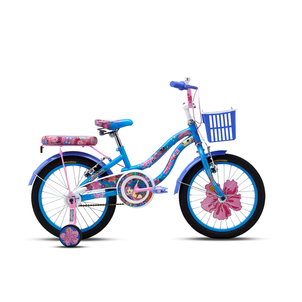 Jual sepeda anak wimcycle yuna 18 inch 5 - 7 tahun perempuan tema ...