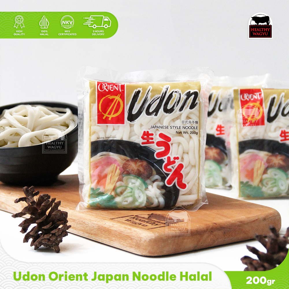 Jual Udon Orient Japanese Style Noodle Halal 200gr Healthy Wagyu ...