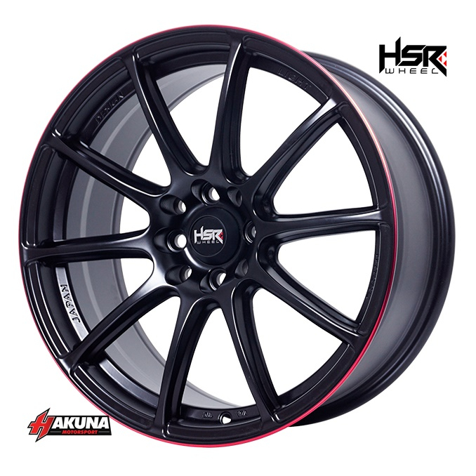 Jual Velg Mobil Racing HSR ASSASIN R16 Lebar 7 Pcd4X100-114,3 Red Line Buat Avanza,Xenia,Brio ...