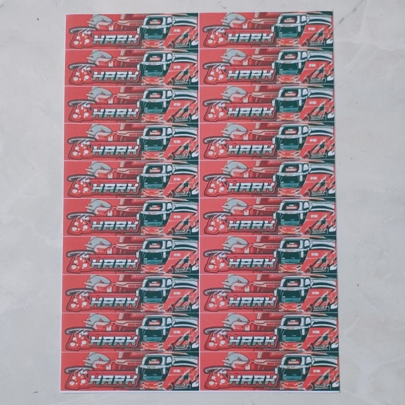 Jual stiker bus basuri // sticker telolet viral // tempelan buss stiker ...