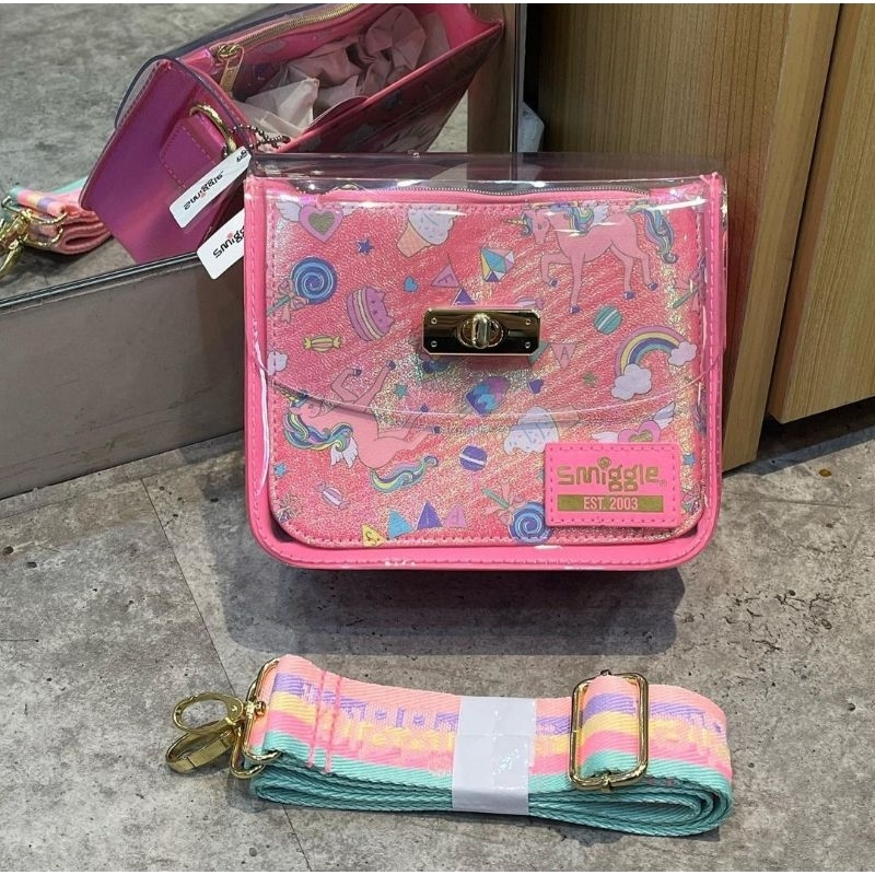 Jual SMIGGLE SHOULDER BAG PINK ORIGINAL | Shopee Indonesia