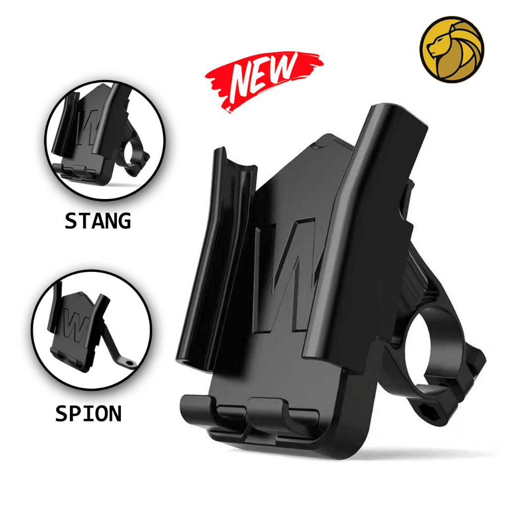 Jual Holder Hp Sepeda Motor Stang & Spion HM-23 HM-25 Kuat Kokoh Dudukan Phone Stand Holder ...