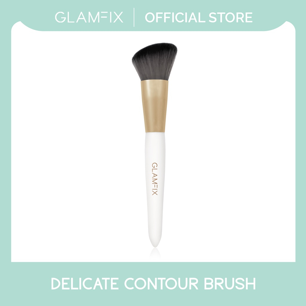 Jual GLAMFIX Classic Pure White Makeup Brush | Shopee Indonesia