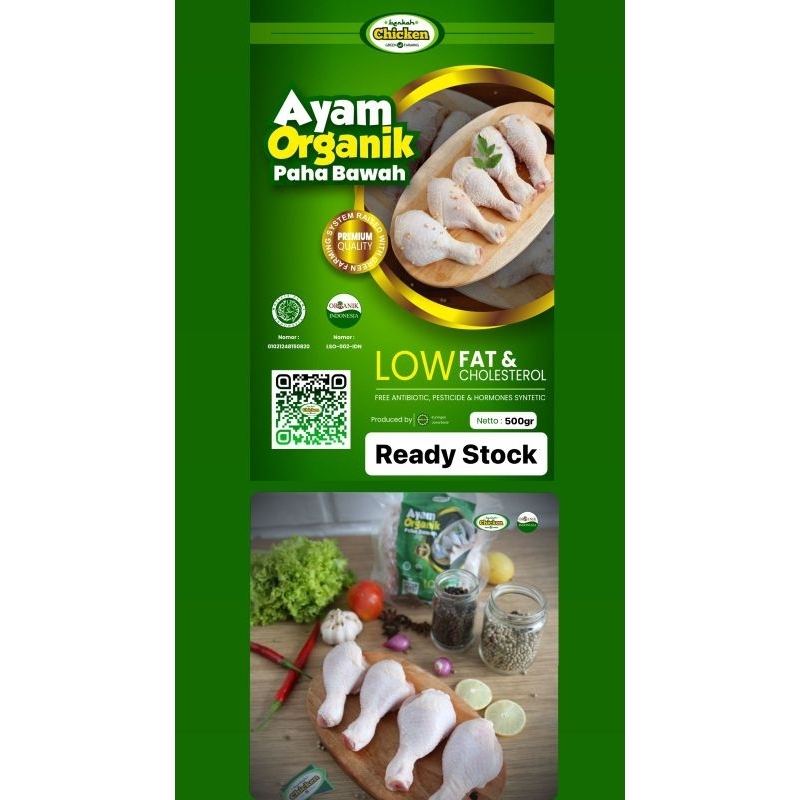 Jual BERKAH CHICKEN - Ayam Organik Paha Bawah 500 gr | Shopee Indonesia