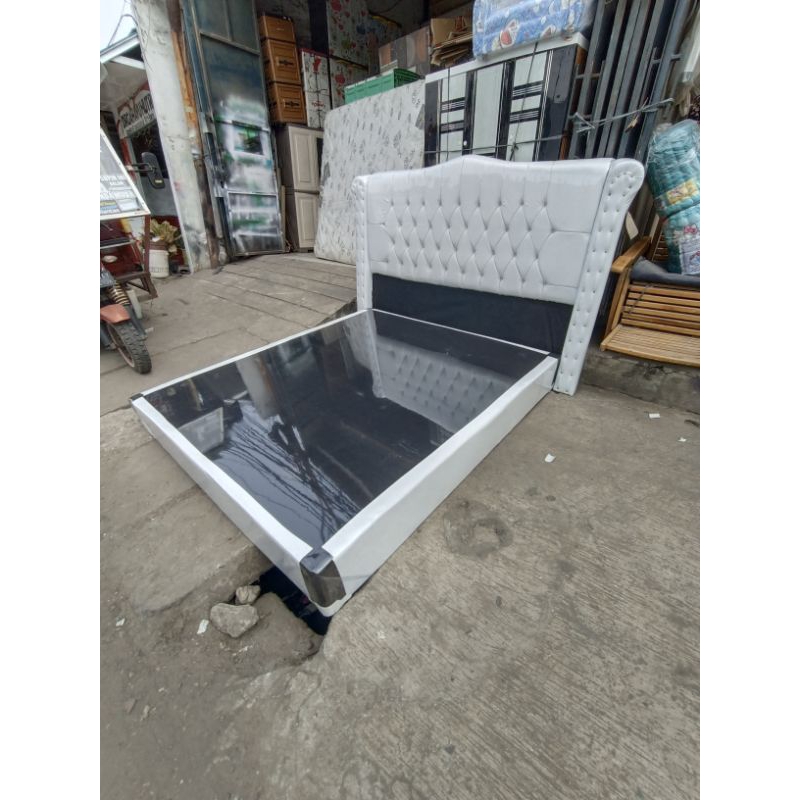 Jual divan dipan tempat tidur dan sandaran kepala model jaguar | Shopee ...