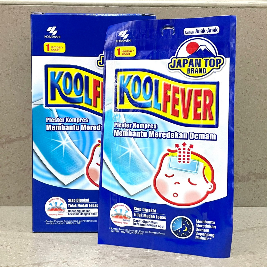 Jual Koolfever Kid (biru) - Plester Kompres Demam Anak Penurun Panas ...