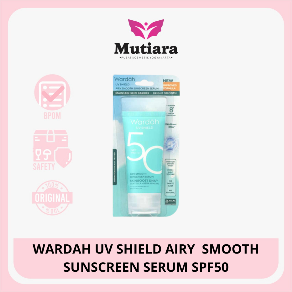 Jual WARDAH UV SHIELD AIRY SMOOTH SUNSCREEN SERUM SPF50 | Shopee Indonesia