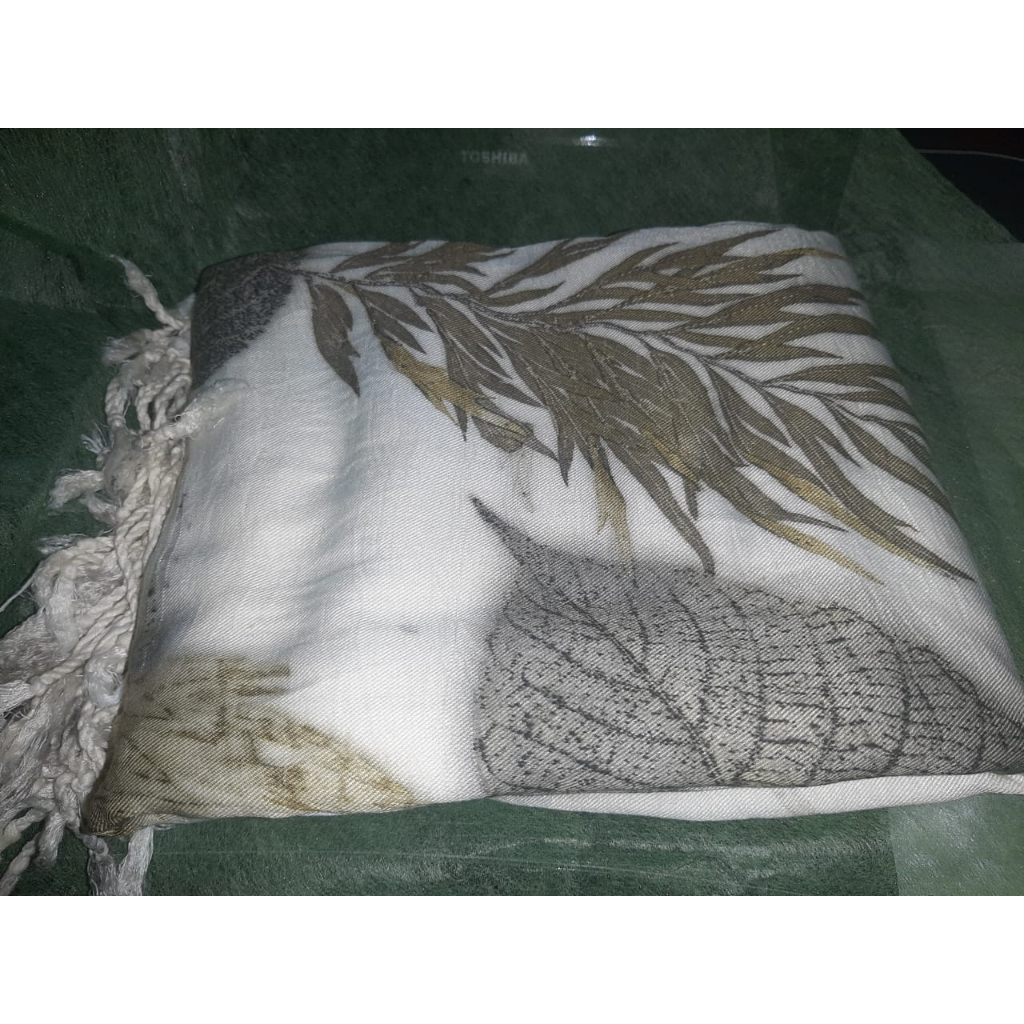 Jual Kain Ecoprint exclusive motif daun mintoar dan kalpataru 200 x 75 ...