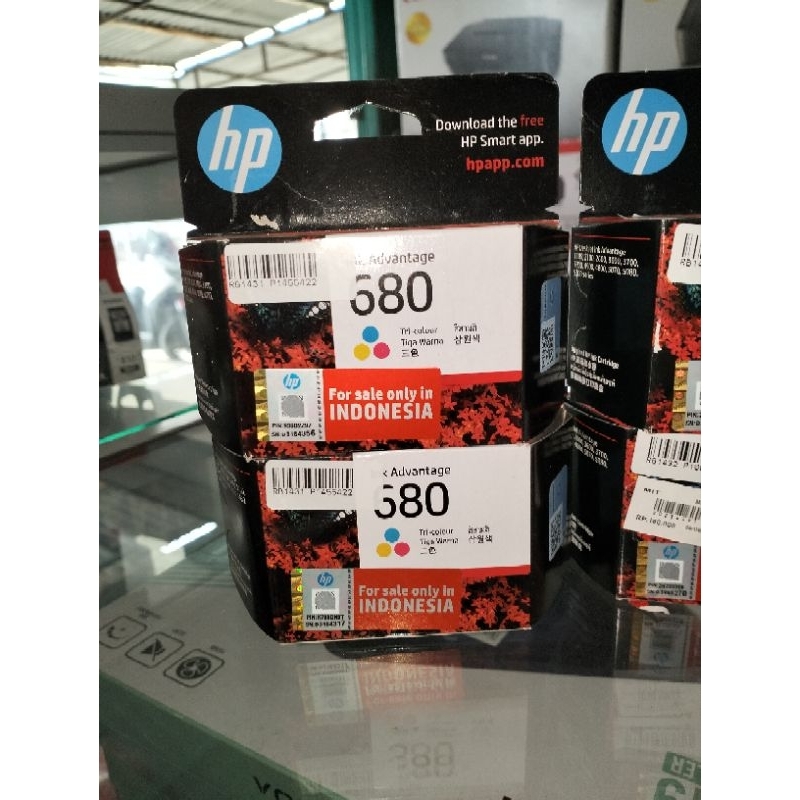 Jual Catridge Printer HP 680 Black/ Colours 100% ORIGINAL | Shopee ...