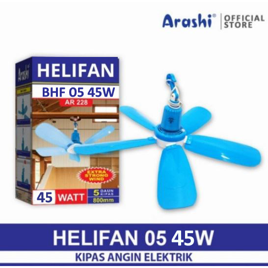 Jual Kipas Angin Gantung HYPERLITE BHF 05 HELIFAN ARASHI 45W | Shopee ...