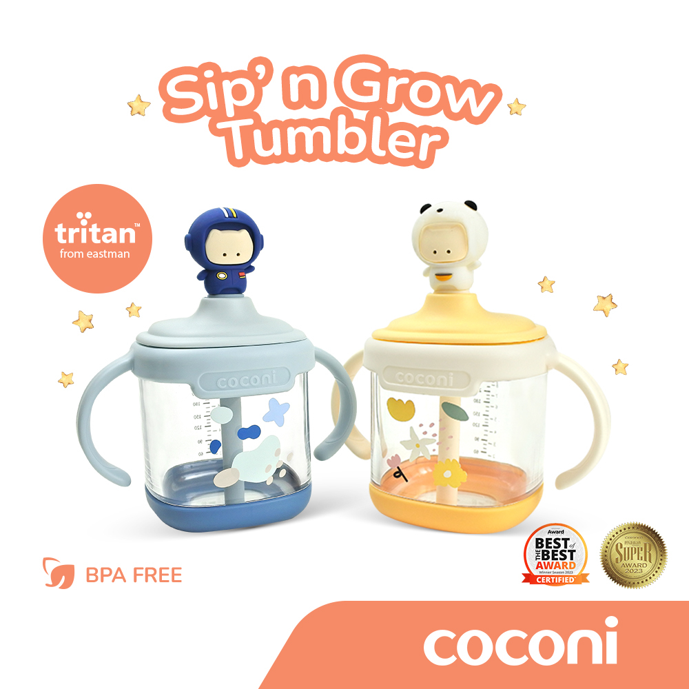 Jual COCONI Sip' n Grow Tumbler 260ml | Sippy Cup | Gelas Susu Anak ...