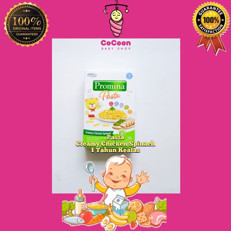 Jual Camilan Snack Bayi Promina Pasta Creamy Chicken Spinach / Ayam ...