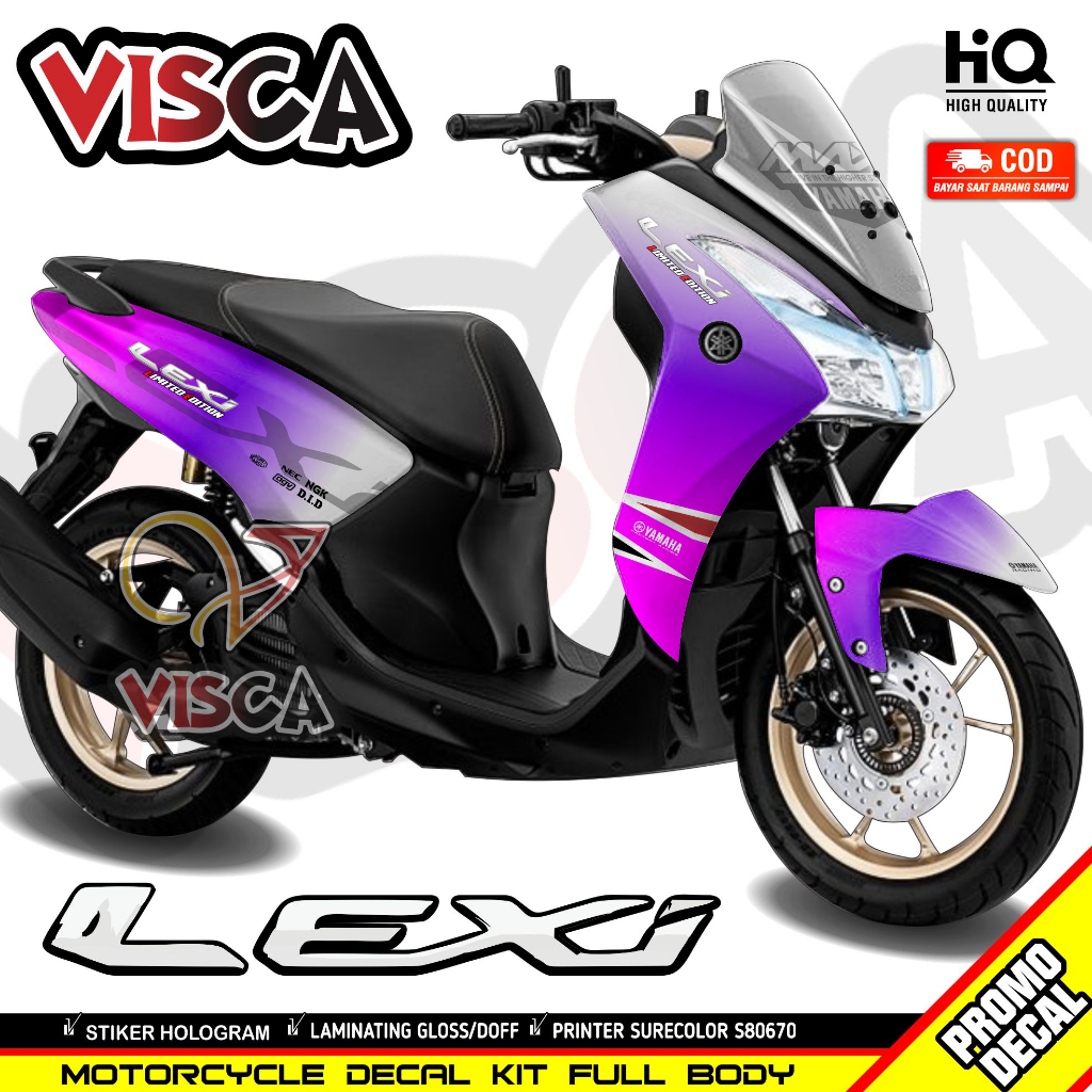 Jual Decal Lexi Full Body Baru Stiker Motor Yamaha Lexi Full Body Decal ...
