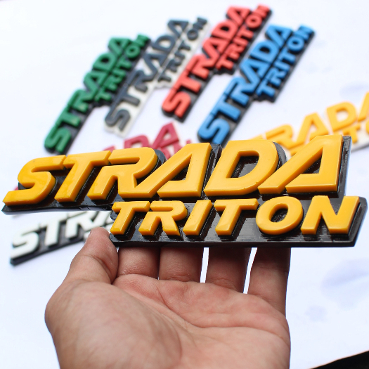 Jual EMBLEM MOBIL STRADA TRITON VARIASI TIMBUL 3 DIMENSI BAHAN FIBER ...
