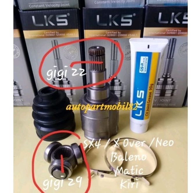 Jual CV Joint Dalam As Roda Depan Dalam Kiri Suzuki SX4 X Over Neo Baleno Matic | Shopee Indonesia
