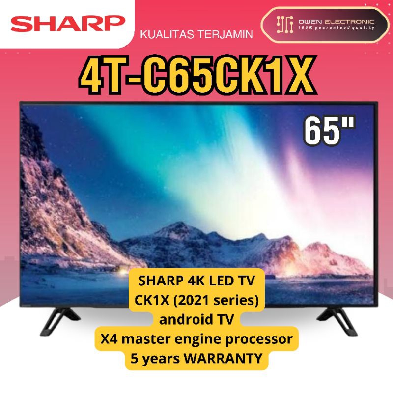 Jual SHARP LED TV 4T-C65CK1X LED TV 65 INCH 4K UHD ANDROID TV SHARP ... Jual SHARP LED TV 4T-C65CK1X LED TV 65 INCH 4K UHD ANDROID TV SHARP ...